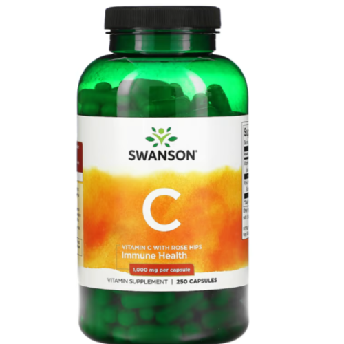 Vitamina C con Rosa Mosqueta 1000mg – 250 capsulas / Swanson – SUPERMERCADO ORGANICO